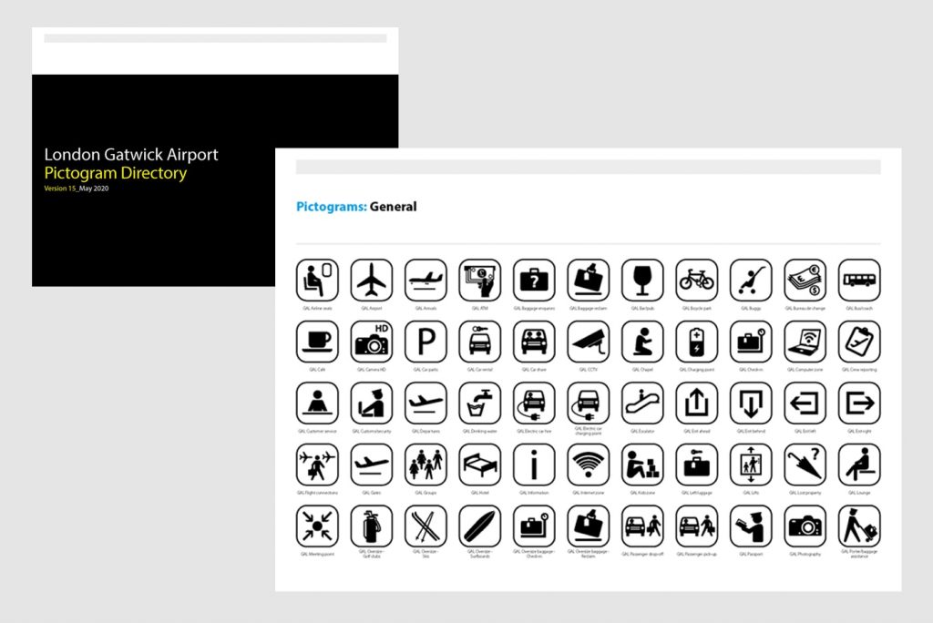 Gatwick Airport Pictograms - No-Nonsense Design